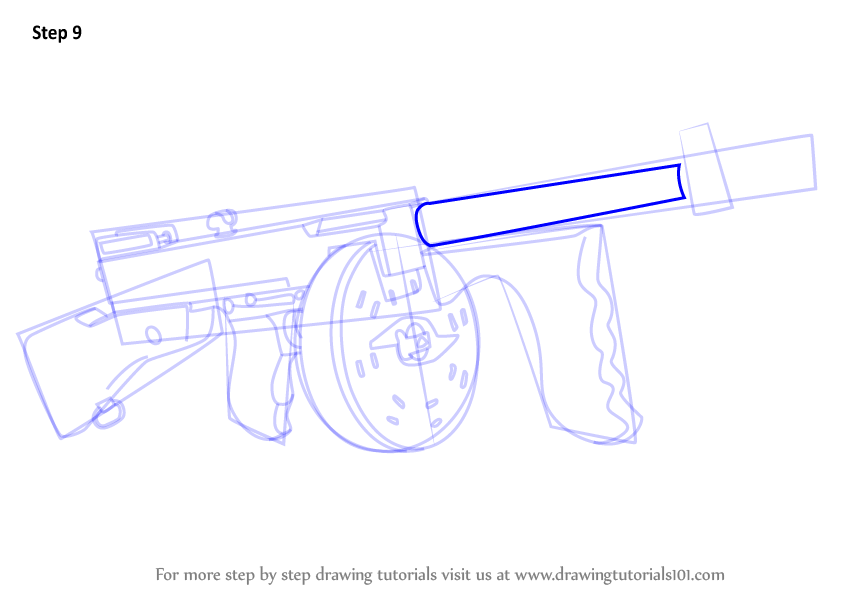 How to Draw Drum Gun from Fortnite (Fortnite) Step by Step ...