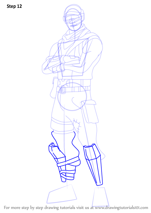How to Draw First Strike Specialist from Fortnite (Fortnite) Step by ...