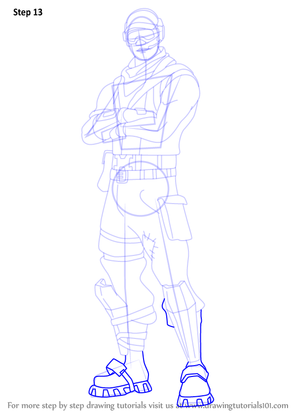 How to Draw First Strike Specialist from Fortnite (Fortnite) Step by ...