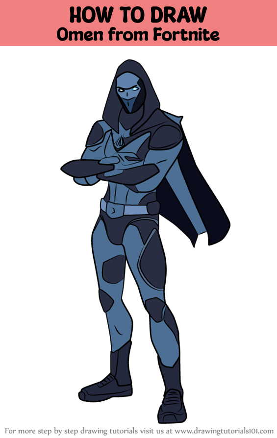 How to Draw Omen from Fortnite (Fortnite) Step by Step ...