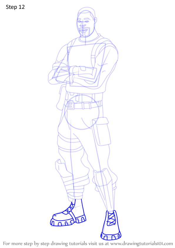 How to Draw Radiant Striker from Fortnite (Fortnite) Step by Step ...