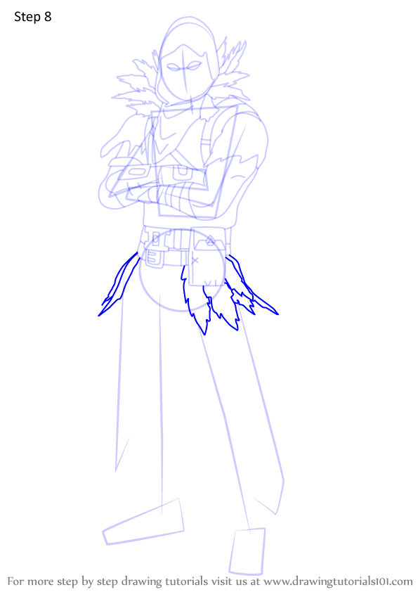 How To Draw Fortnite Raven Skin Step By Step