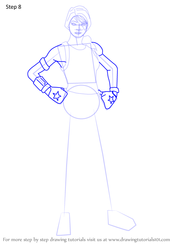 How to Draw Sparkle Specialist from Fortnite (Fortnite) Step by Step ...