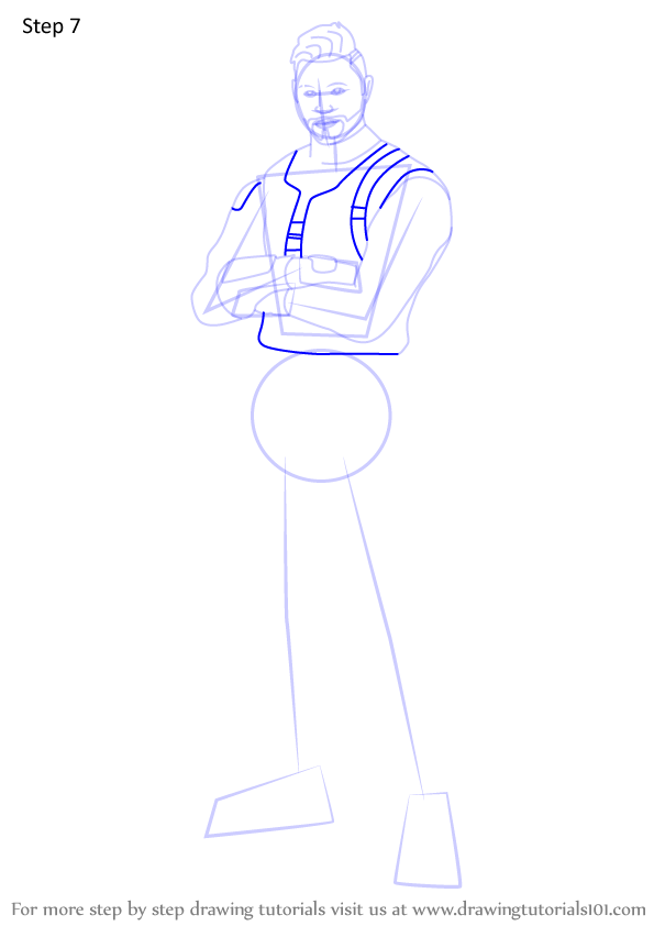 How to Draw Squad Leader from Fortnite (Fortnite) Step by Step ...