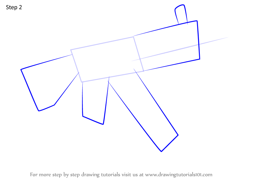 How To Draw A Bb Gun Step By Step