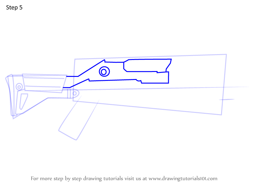 How To Draw Fortnite Tactical Shotgun