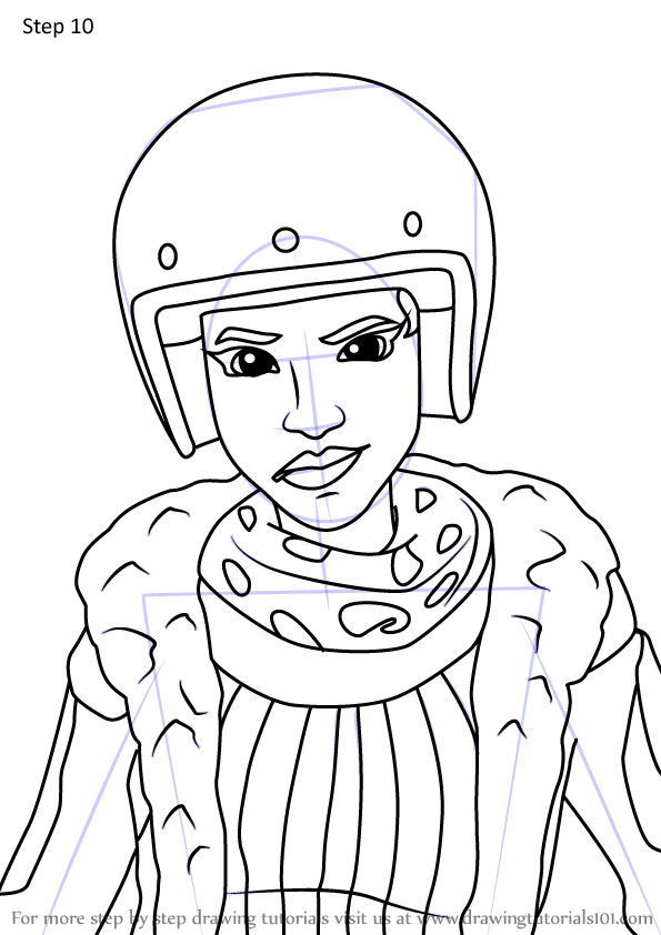 How to Draw Trailblazer Quinn from Fortnite (Fortnite) Step by Step ...