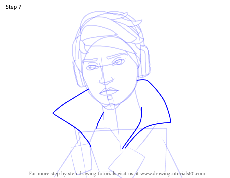 How to Draw Trailblazer Specter from Fortnite (Fortnite) Step by Step ...