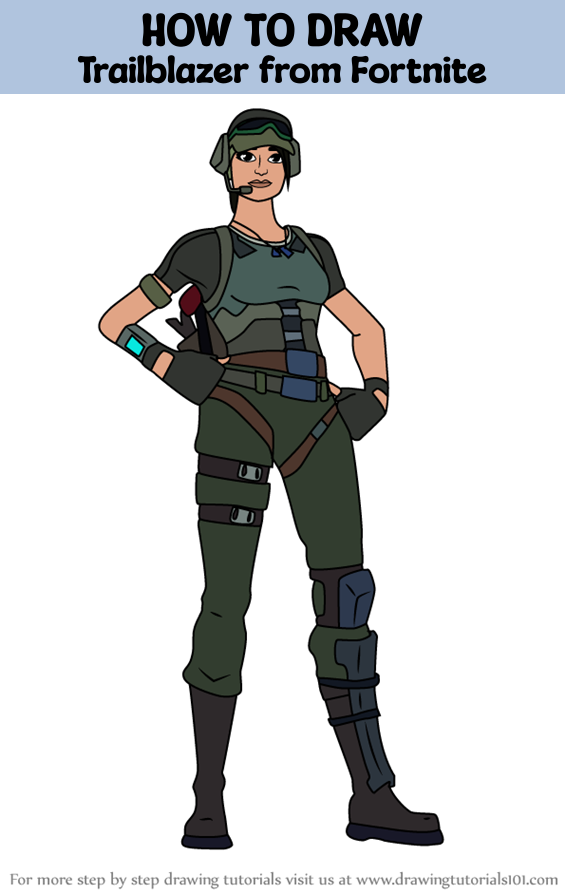 How to Draw Trailblazer from Fortnite (Fortnite) Step by Step ...