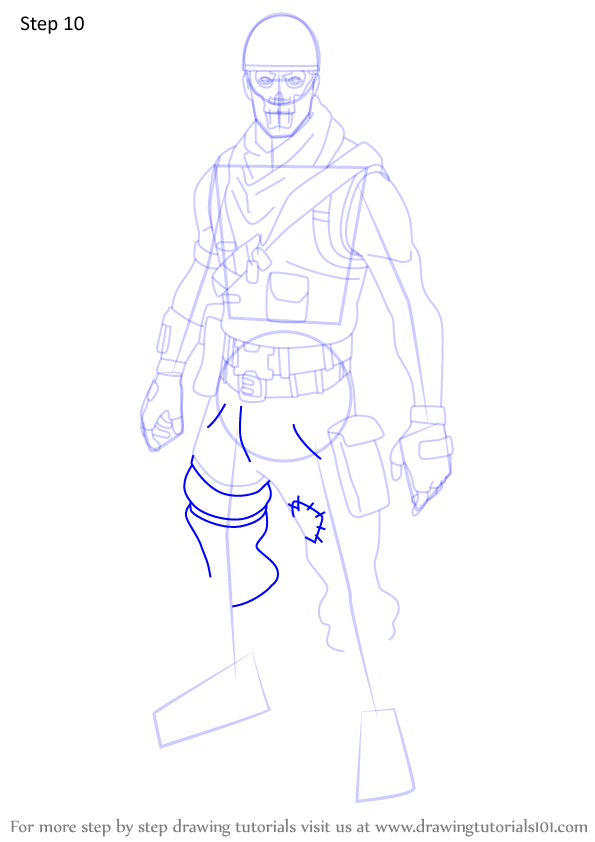 How to Draw Warpaint from Fortnite (Fortnite) Step by Step ...