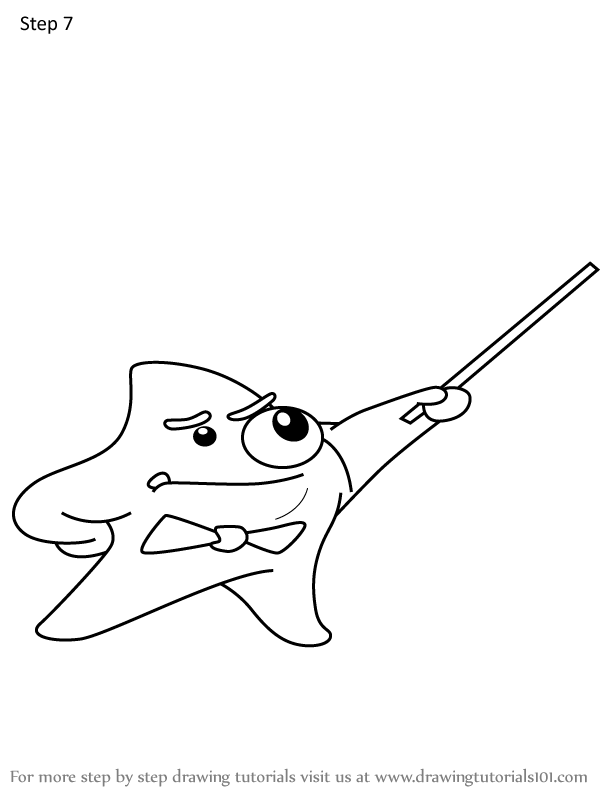 How to Draw Mr. Starfish from Freddi Fish (Freddi Fish) Step by Step ...