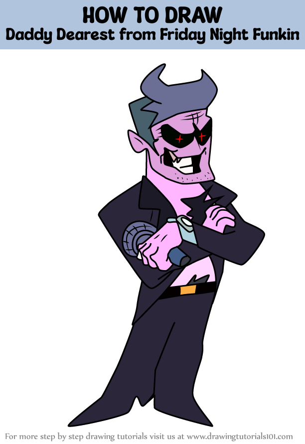 How to Draw Daddy Dearest from Friday Night Funkin (Friday Night Funkin ...
