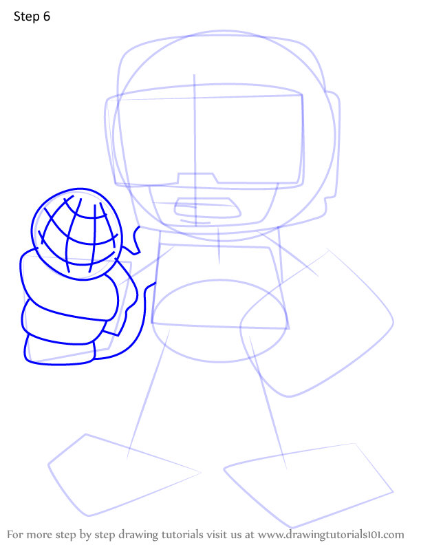 How to Draw Tankman from Friday Night Funkin (Friday Night Funkin) Step ...