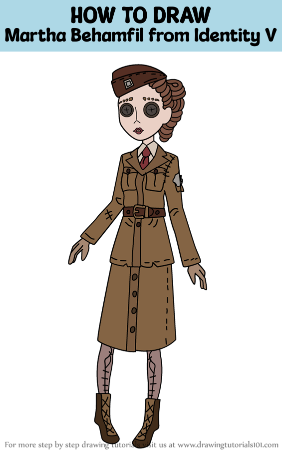 How to Draw Martha Behamfil from Identity V (Identity V) Step by Step ...