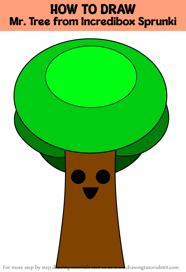 How to Draw Mr. Tree from Incredibox Sprunki (Incredibox Sprunki) Step ...