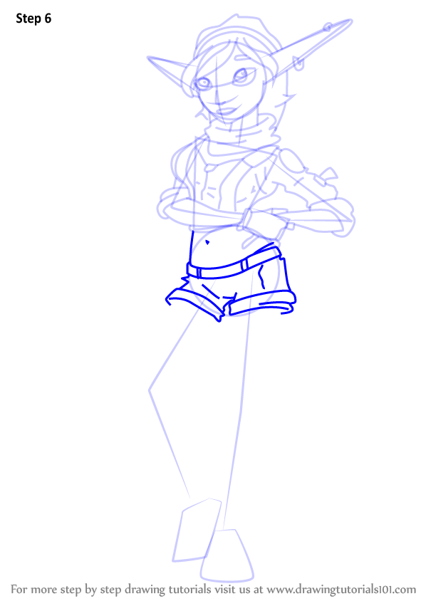 How to Draw Tess from Jak and Daxter (Jak and Daxter) Step by Step ...