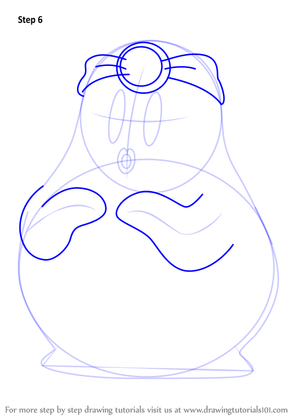 How to Draw Mabel from Kirby (Kirby) Step by Step | DrawingTutorials101.com