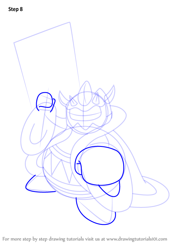How to Draw Masked Dedede from Kirby (Kirby) Step by Step ...