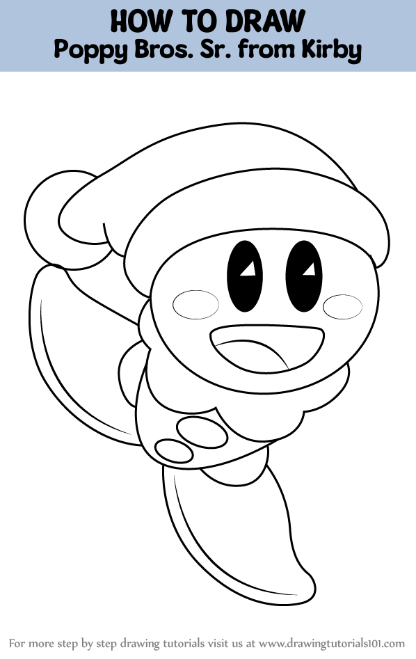 How to Draw Poppy Bros. Sr. from Kirby (Kirby) Step by Step ...