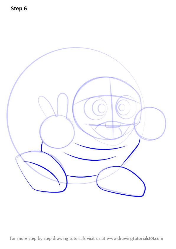 How to Draw Rolling Turtle from Kirby (Kirby) Step by Step ...