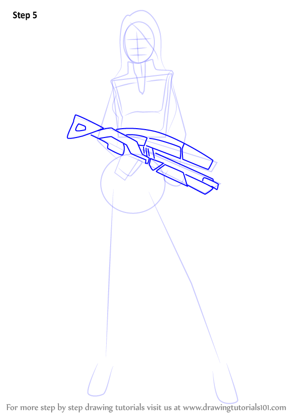 How to Draw Ashley Williams from Mass Effect (Mass Effect) Step by Step ...