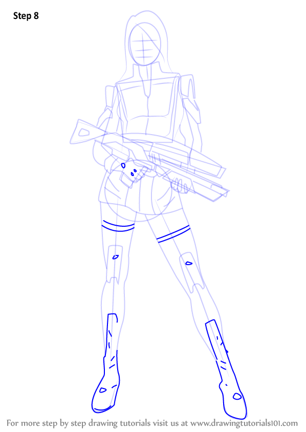 How to Draw Ashley Williams from Mass Effect (Mass Effect) Step by Step ...