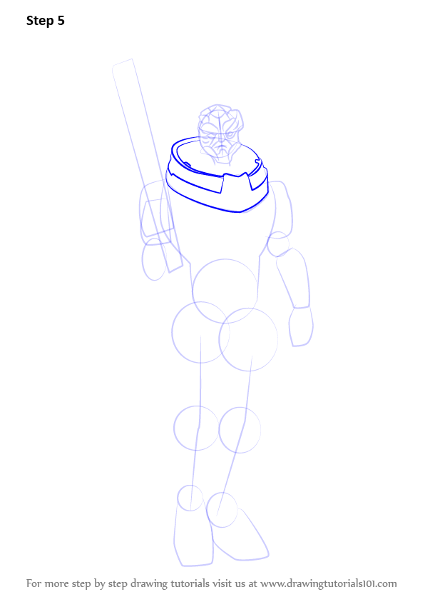 How to Draw Garrus Vakarian from Mass Effect (Mass Effect) Step by Step ...