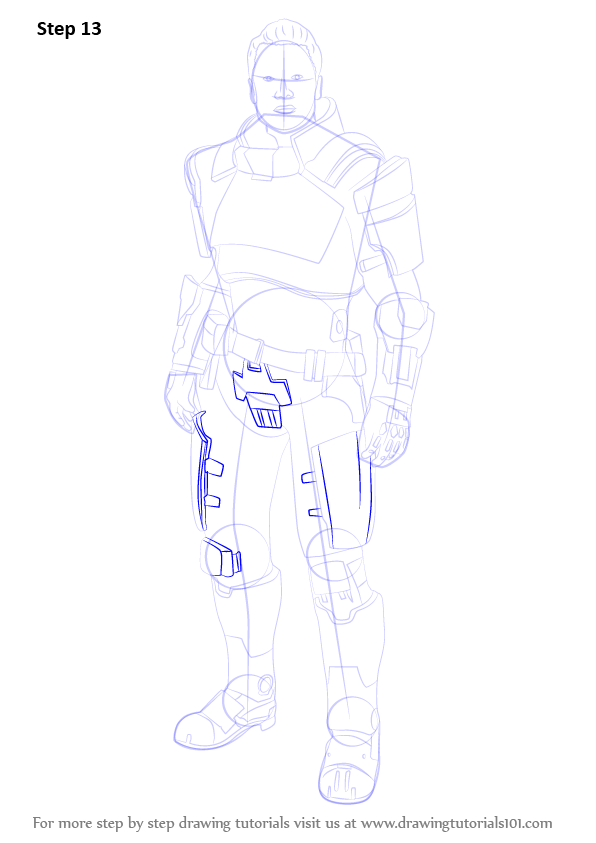 How to Draw Kaidan Alenko from Mass Effect (Mass Effect) Step by Step ...