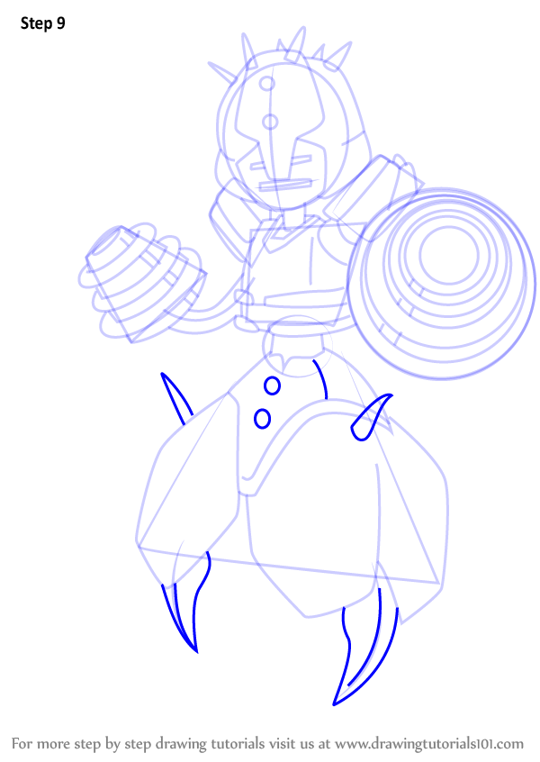 How to Draw Anemone from Medabots (Medabots) Step by Step ...