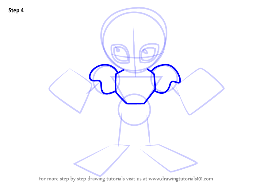 How to Draw Cosmo-Alien from Medabots (Medabots) Step by Step ...