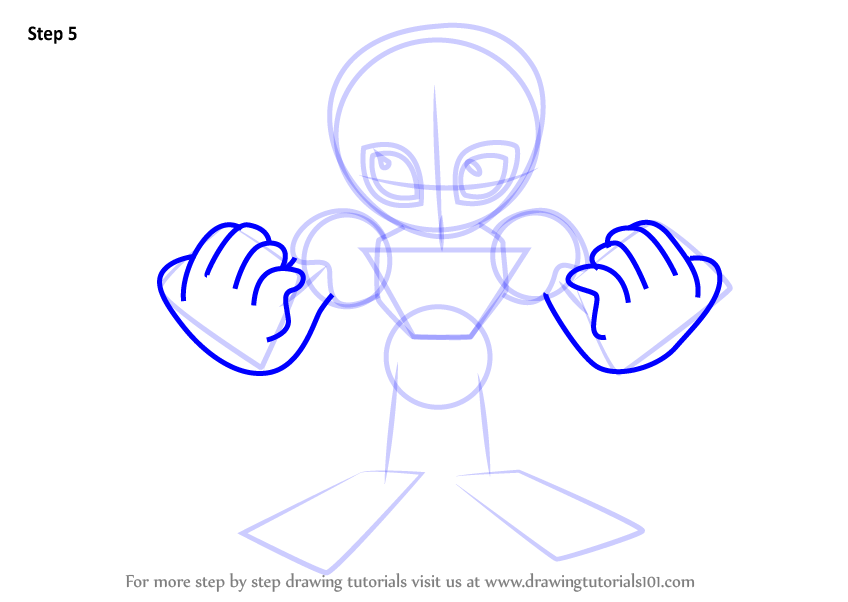 How to Draw Cosmo-Alien from Medabots (Medabots) Step by Step ...