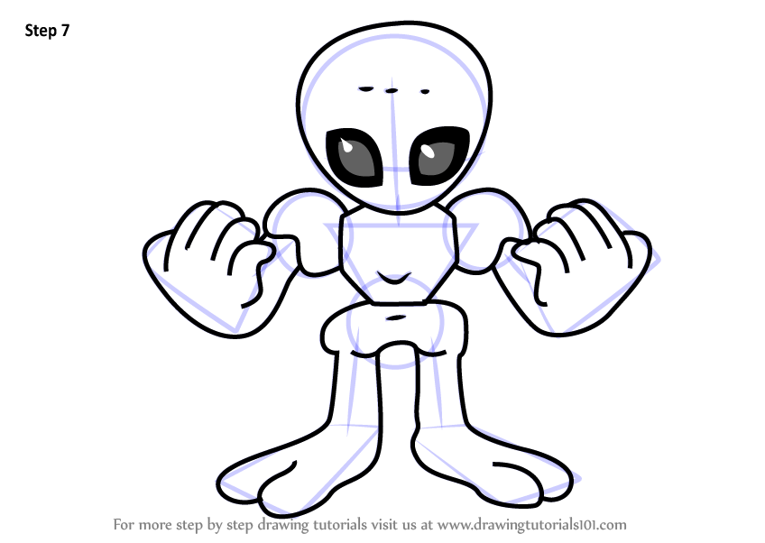 How to Draw Cosmo-Alien from Medabots (Medabots) Step by Step ...