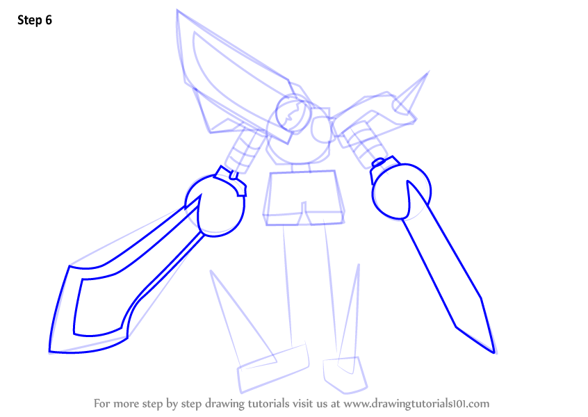 How to Draw Cutter from Medabots (Medabots) Step by Step ...