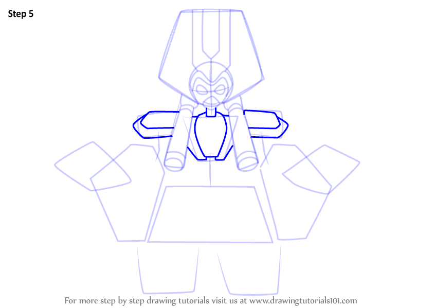 How to Draw Great Kabuki from Medabots (Medabots) Step by Step ...