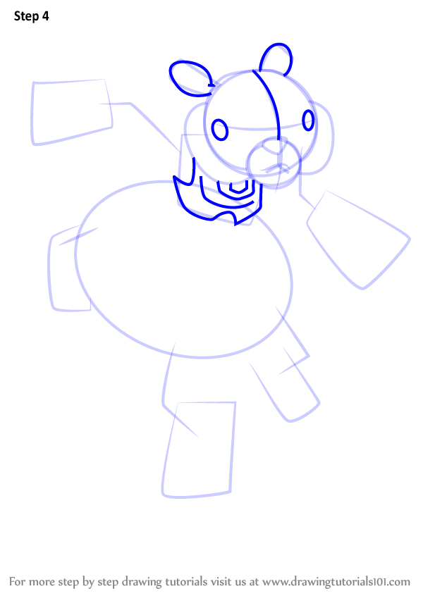 How to Draw Hamshin from Medabots (Medabots) Step by Step ...