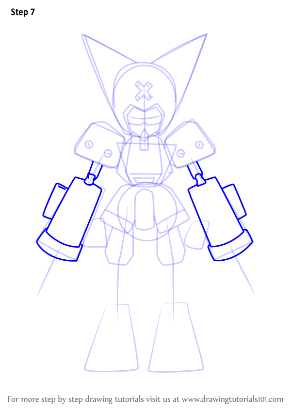 How to Draw Krosserdog from Medabots (Medabots) Step by Step ...
