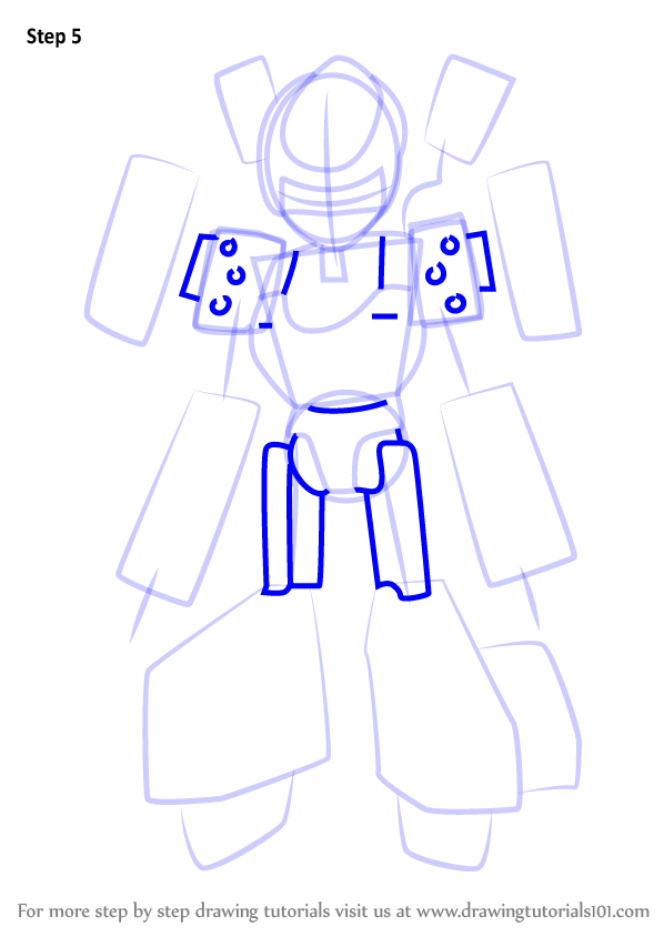 How to Draw Landmotor from Medabots (Medabots) Step by Step ...