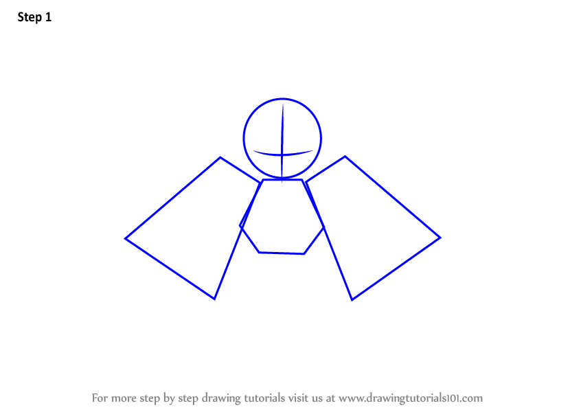 How to Draw Noctobat from Medabots (Medabots) Step by Step ...