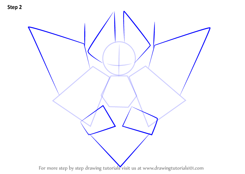How to Draw Noctobat from Medabots (Medabots) Step by Step ...