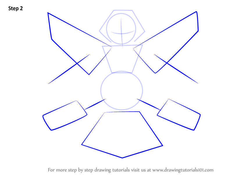 How to Draw Paradiver from Medabots (Medabots) Step by Step ...