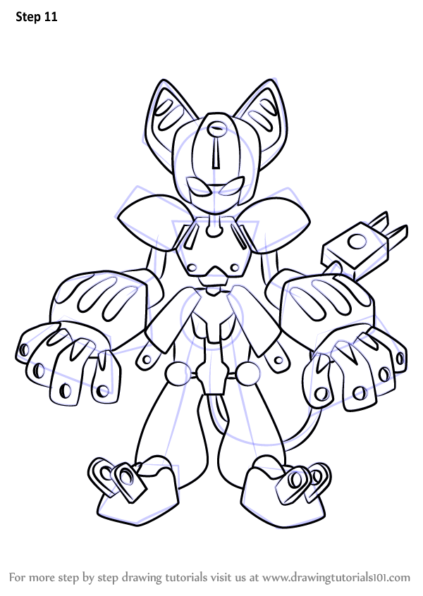 How to Draw Peppercat from Medabots (Medabots) Step by Step ...