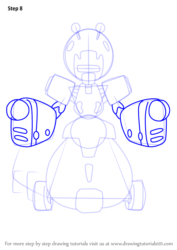 How to Draw Potato-Insect from Medabots (Medabots) Step by Step ...