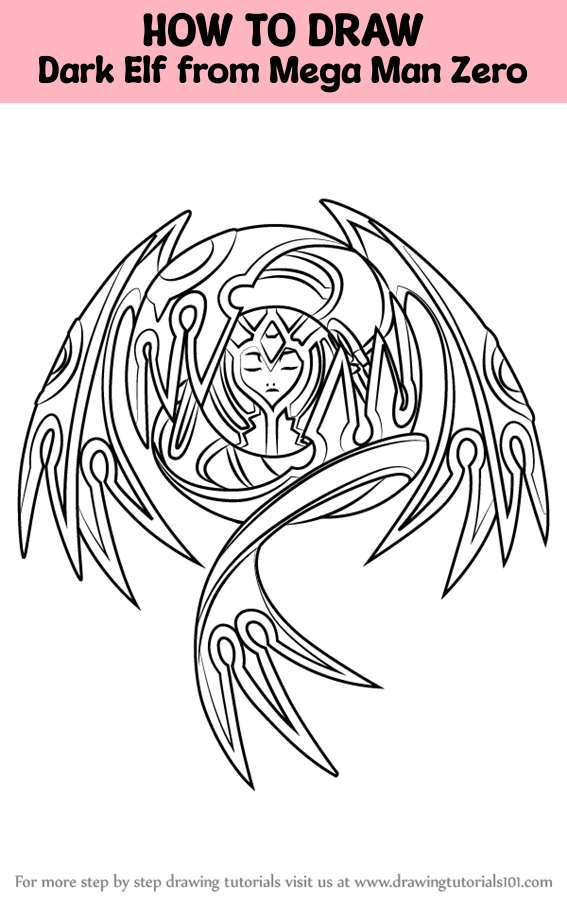 How to Draw Dark Elf from Mega Man Zero (Mega Man Zero) Step by Step ...