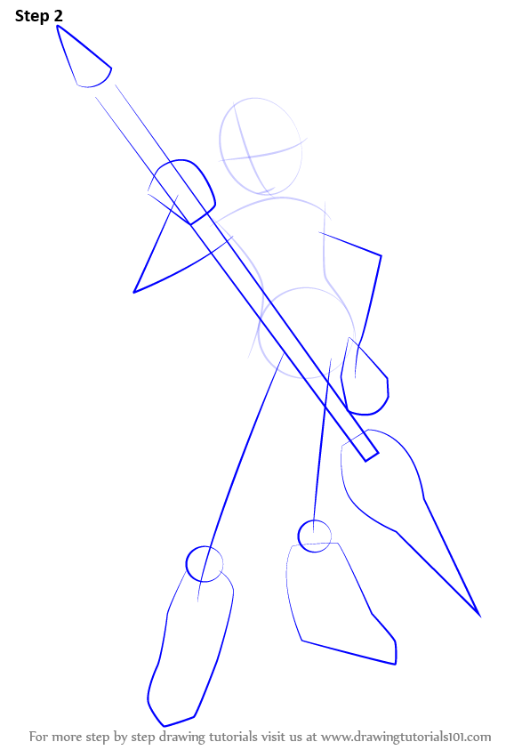 How to Draw Fairy Leviathan from Mega Man Zero (Mega Man Zero) Step by ...