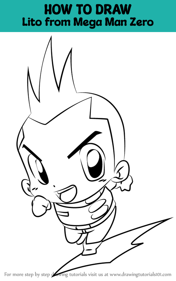 How to Draw Lito from Mega Man Zero (Mega Man Zero) Step by Step ...