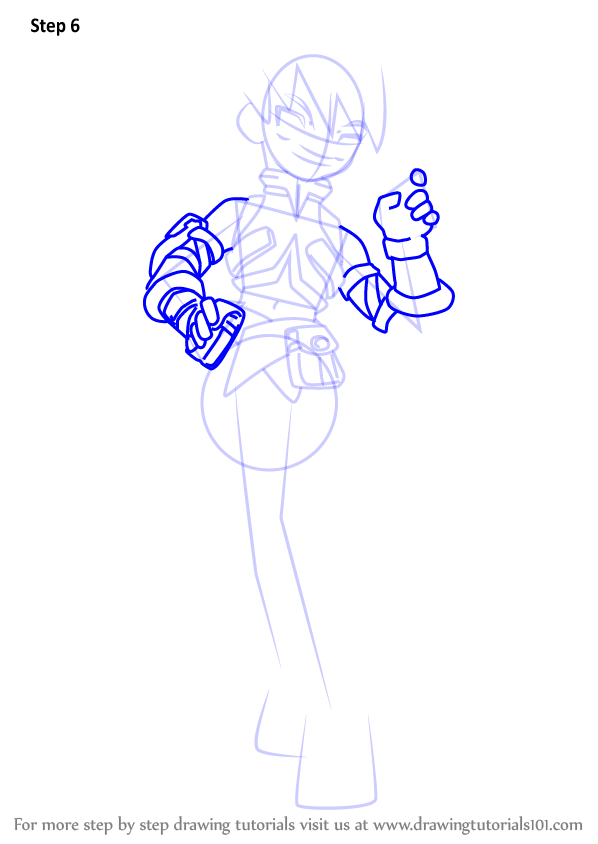 How to Draw Neige from Mega Man Zero (Mega Man Zero) Step by Step ...