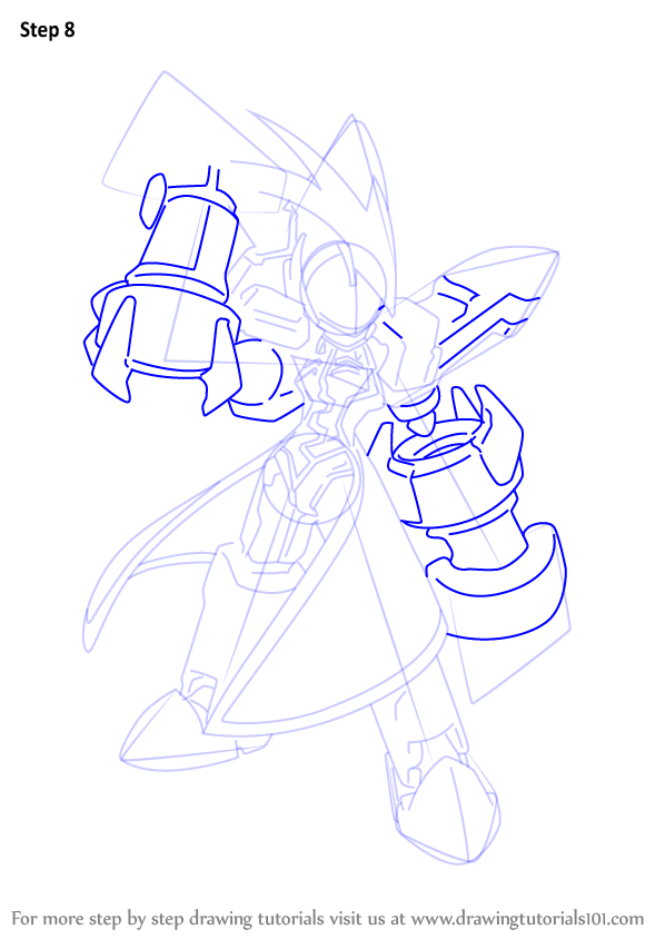 How to Draw Omega from Mega Man Zero (Mega Man Zero) Step by Step ...