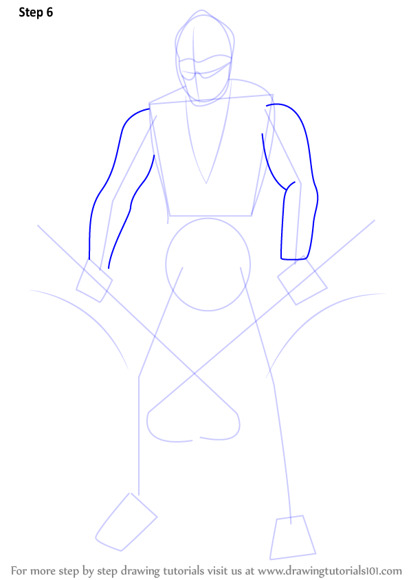 How to Draw Kabal from Mortal Kombat (Mortal Kombat) Step by Step ...