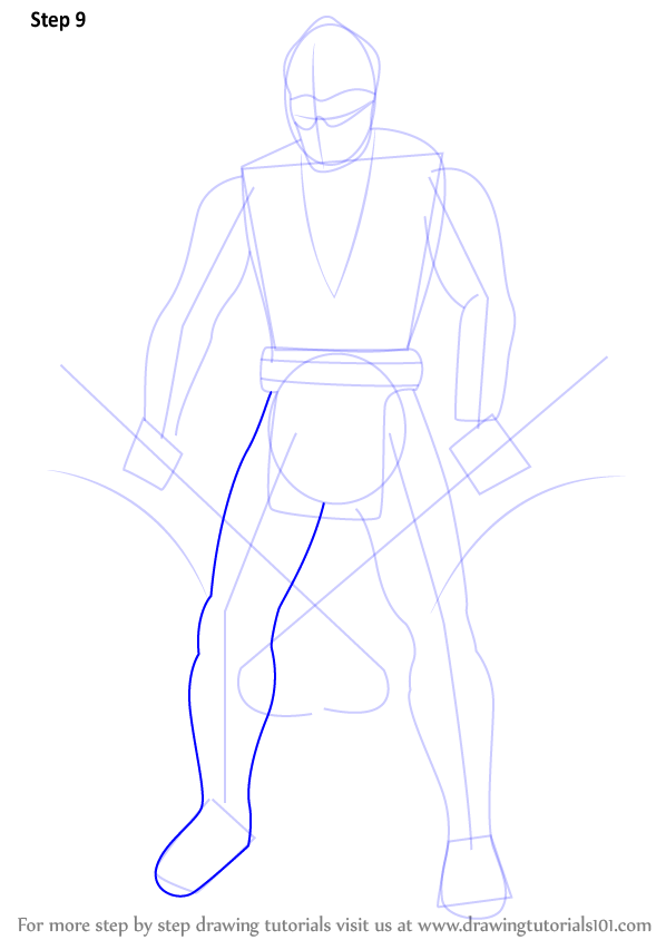 How to Draw Kabal from Mortal Kombat (Mortal Kombat) Step by Step ...