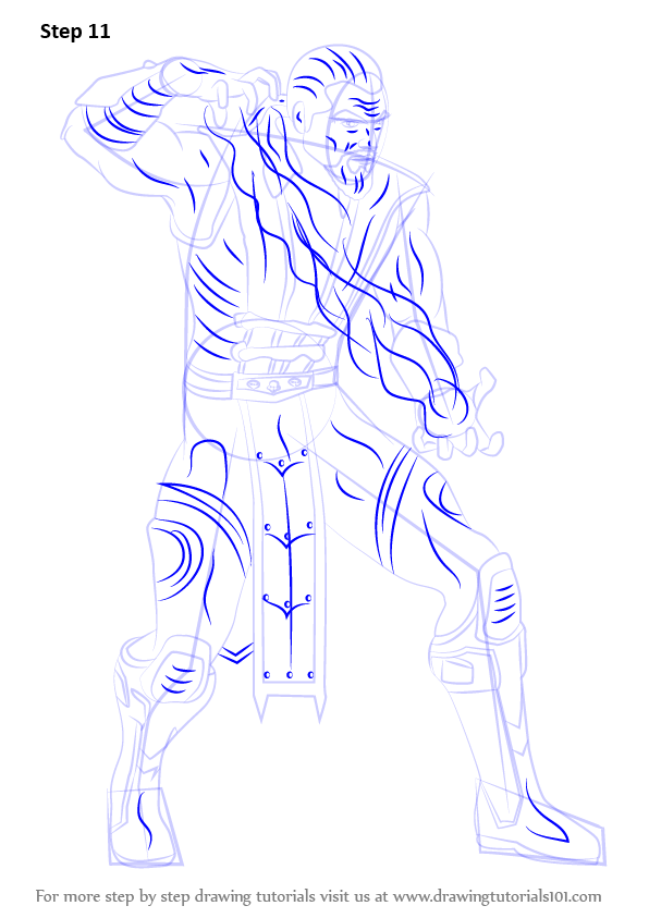How to Draw Shang Tsung from Mortal Kombat (Mortal Kombat) Step by Step ...